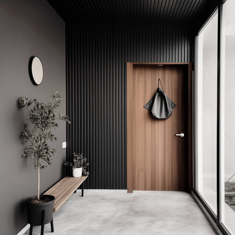 Akustikpanel Svart Ek - oljad – indoorwood.se