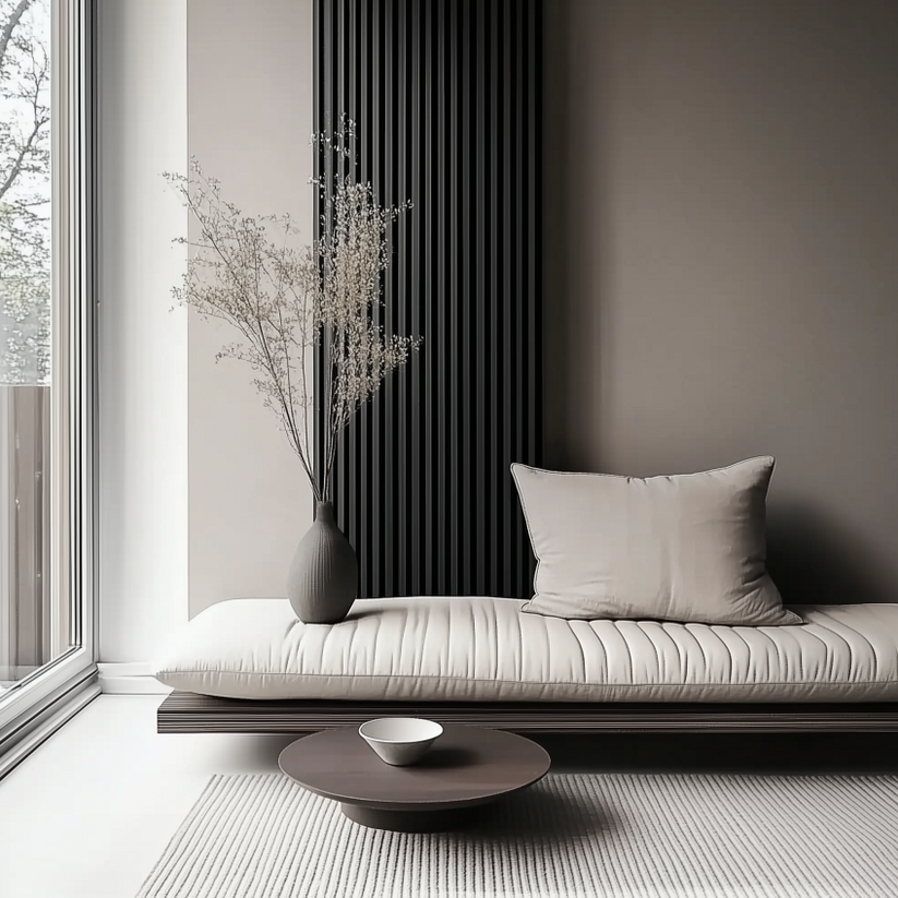 Akustikpanel Svart Ek - oljad – indoorwood.se